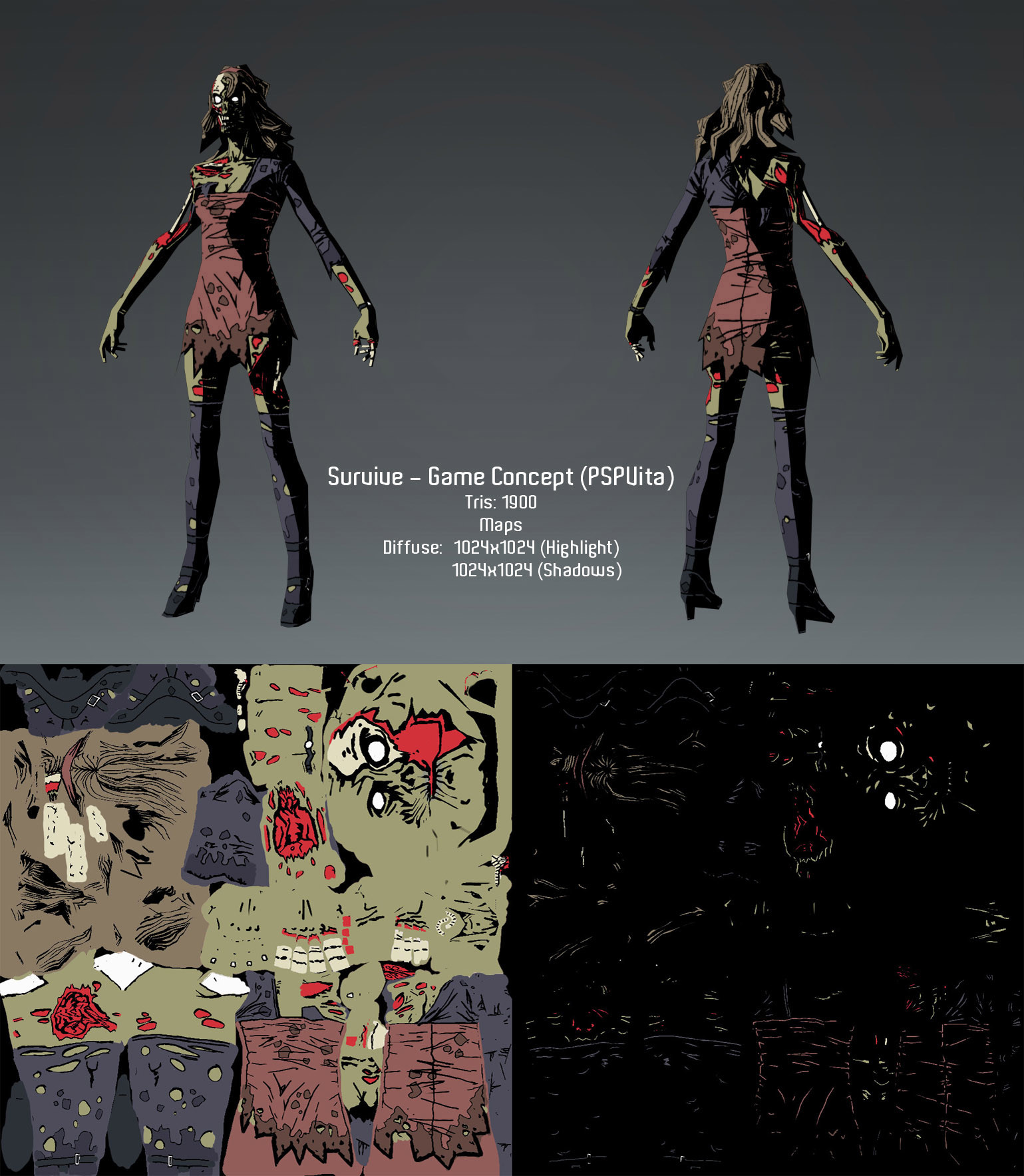 ArtStation - Zombie Game Concept - Character 03