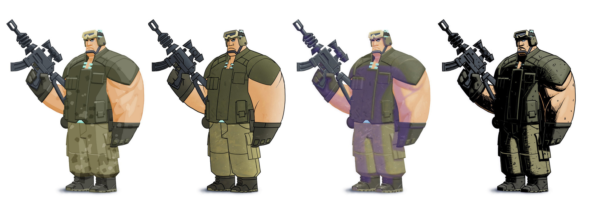 ArtStation - Army Game Concept - Character 04