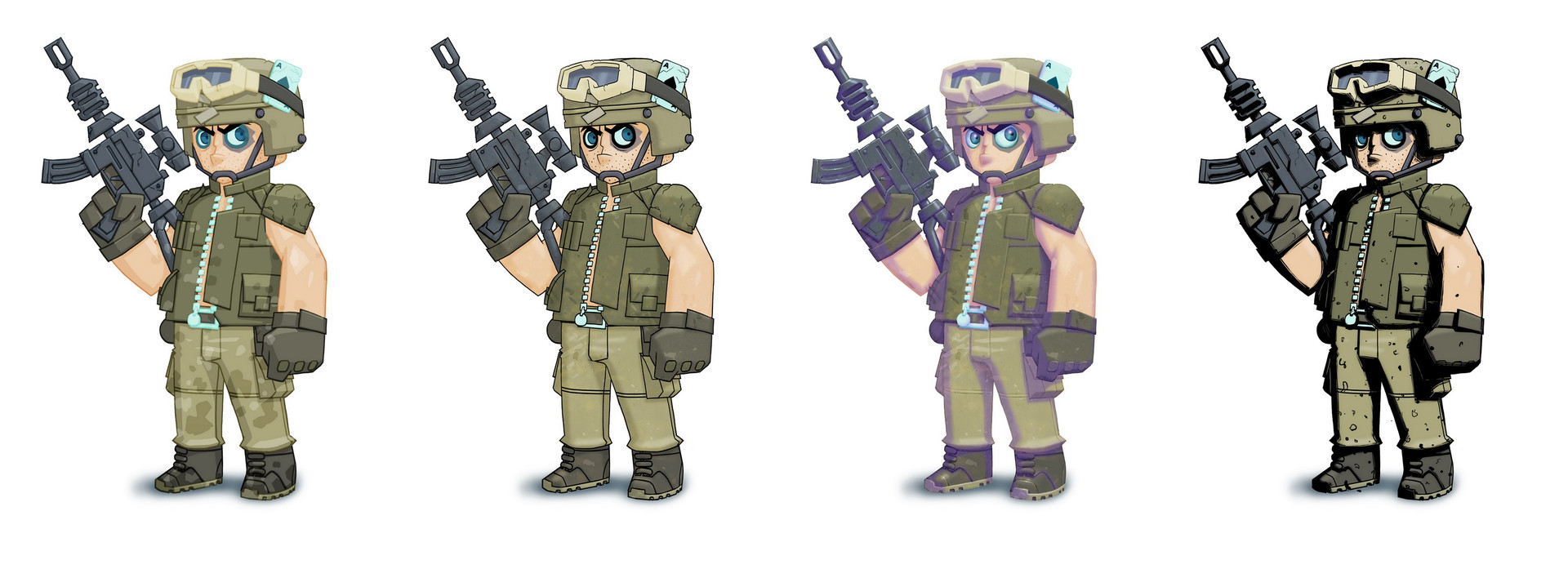 ArtStation - Army Game Concept - Character 05