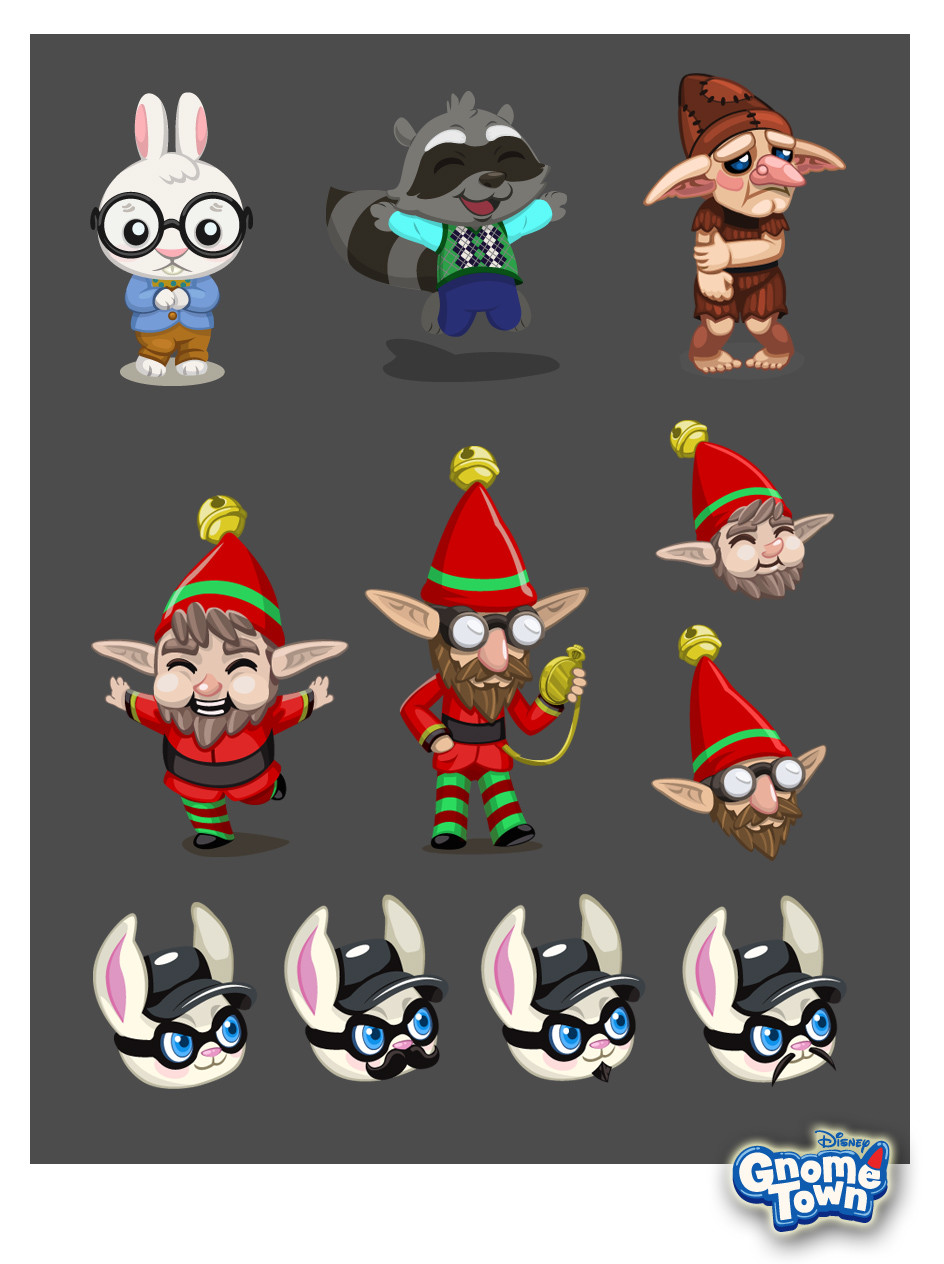ArtStation - Gnome Town Characters