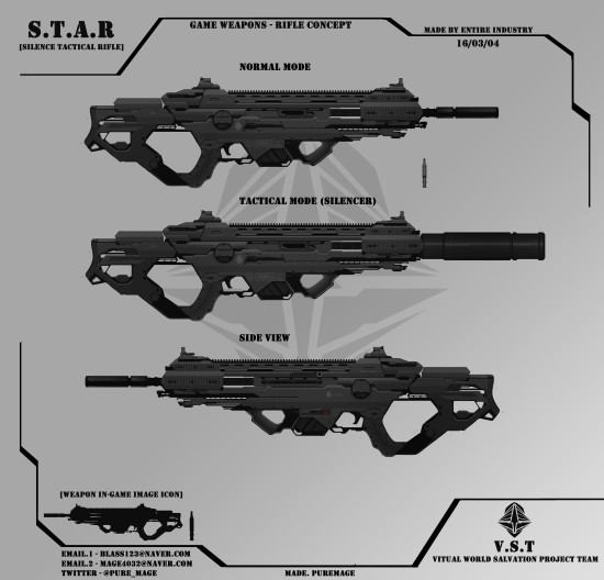 Pure mage - S.T.A.R SCI-FI Rifle concept