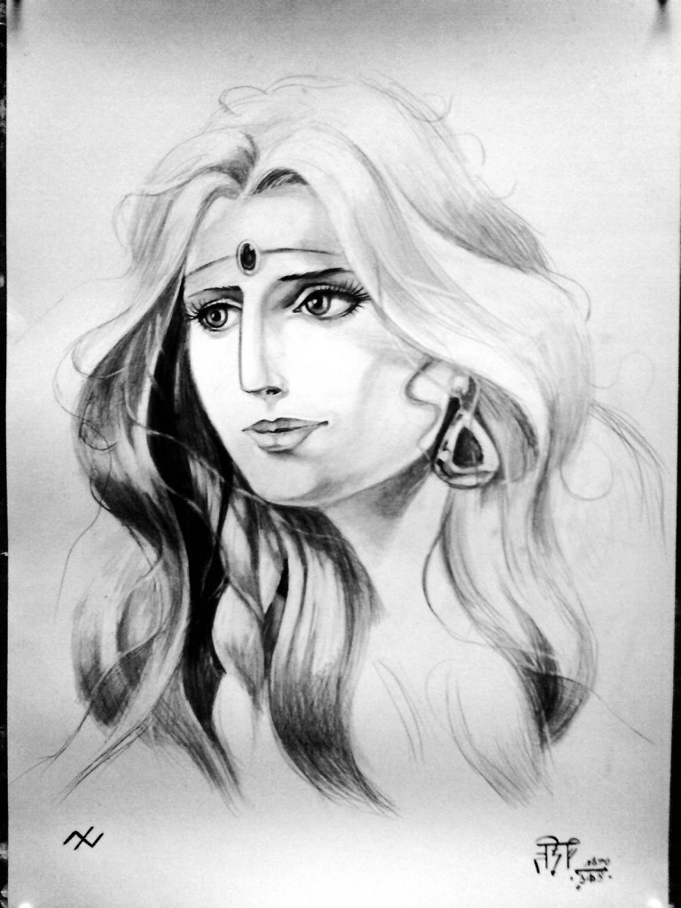 ArtStation - Aryan girl , pencil A3