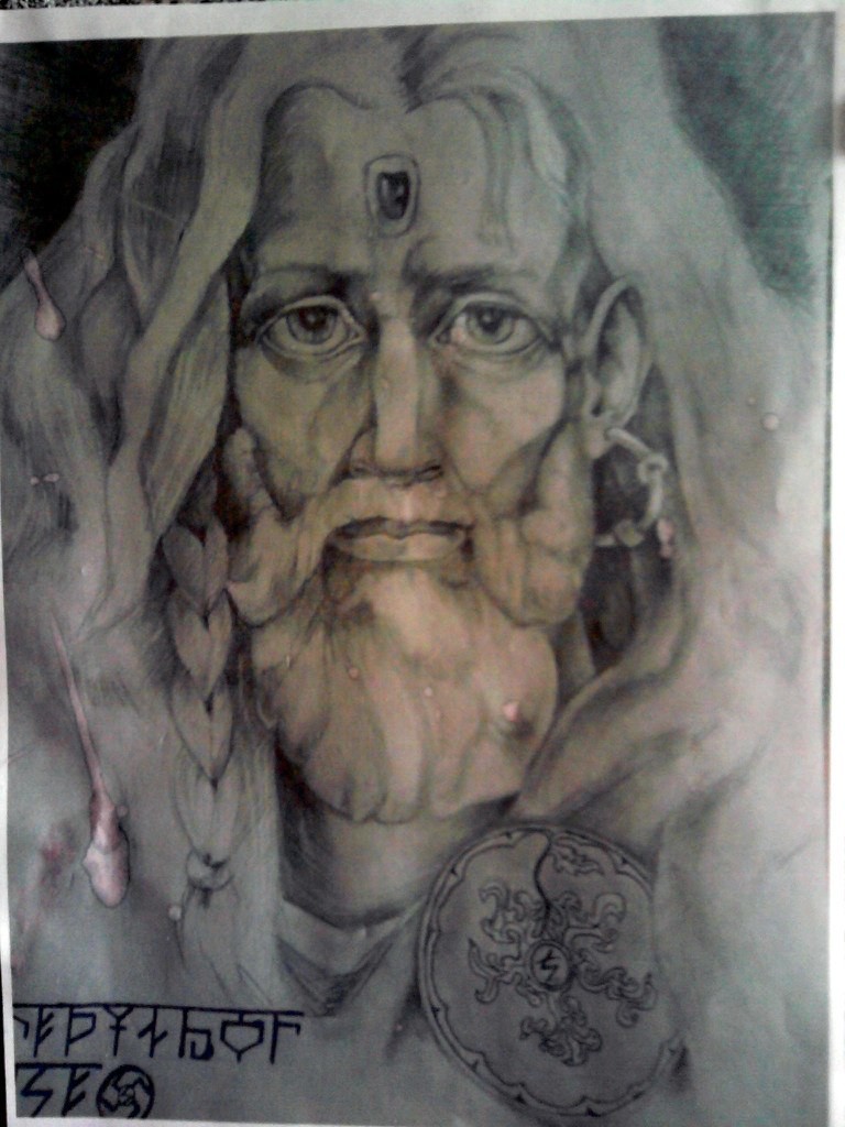 ArtStation - God Perun , A3 , pencil