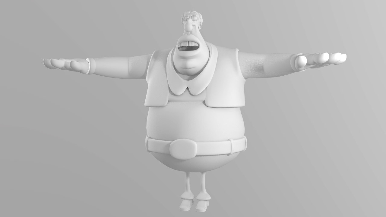 ArtStation - Cartoon fat man