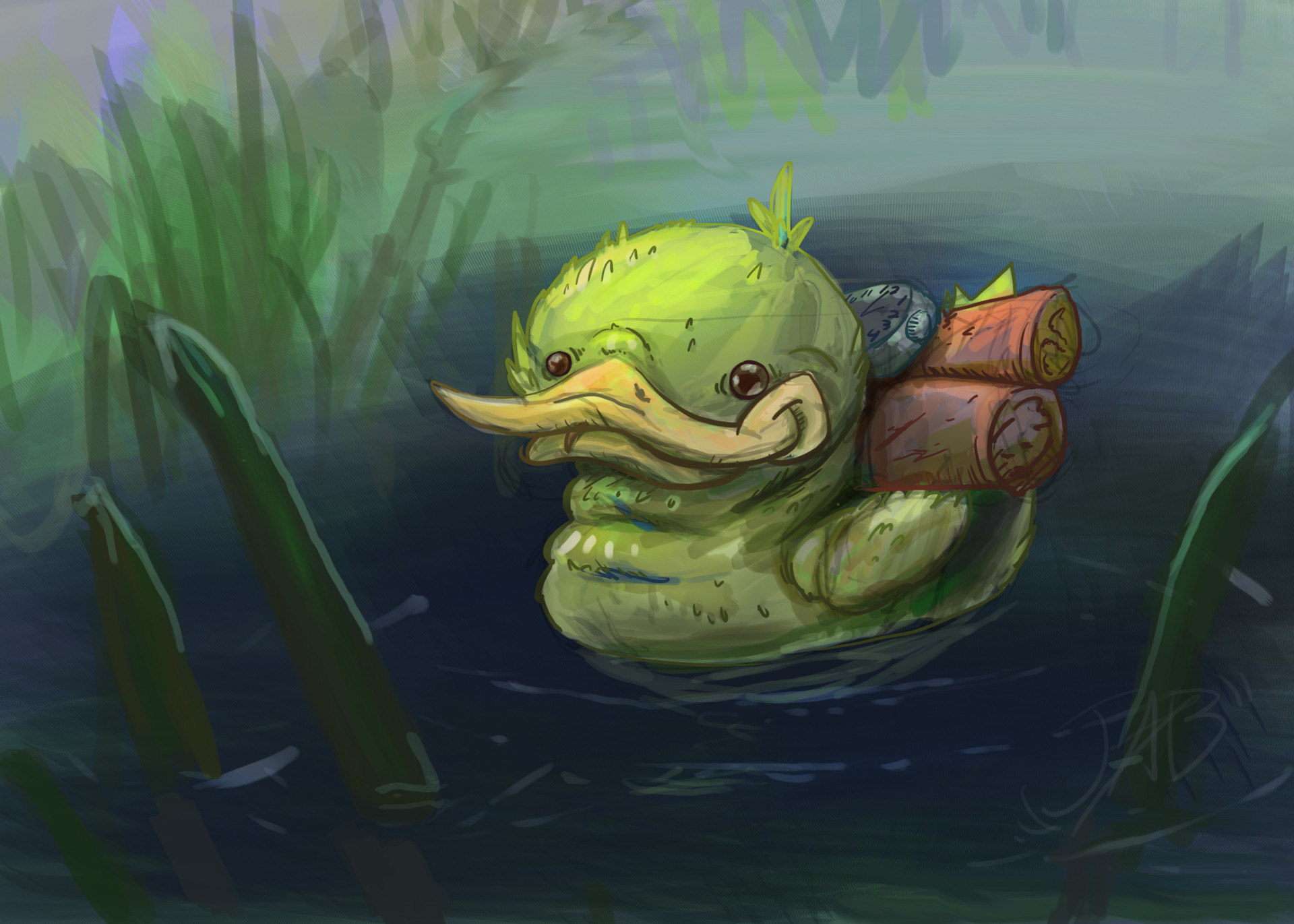 ArtStation - Duck with a bomb