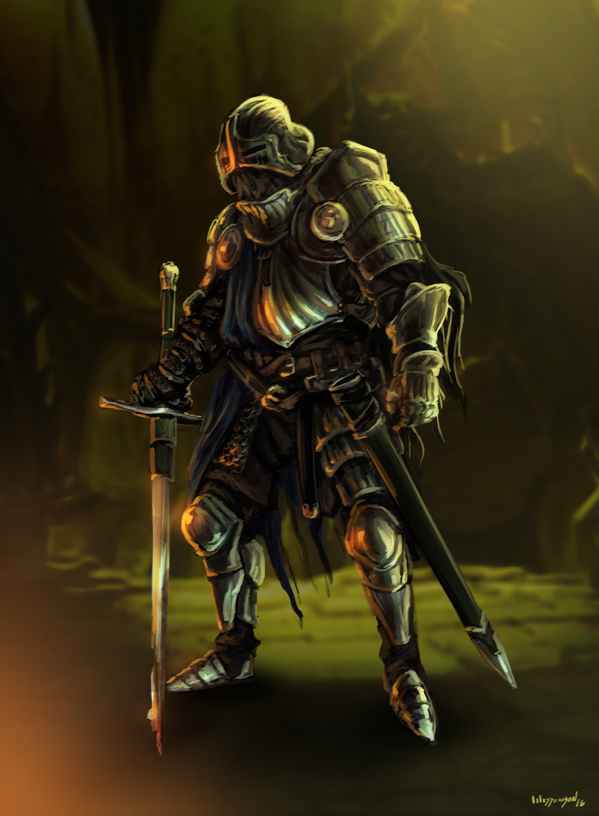 Sad Medieval Knight
