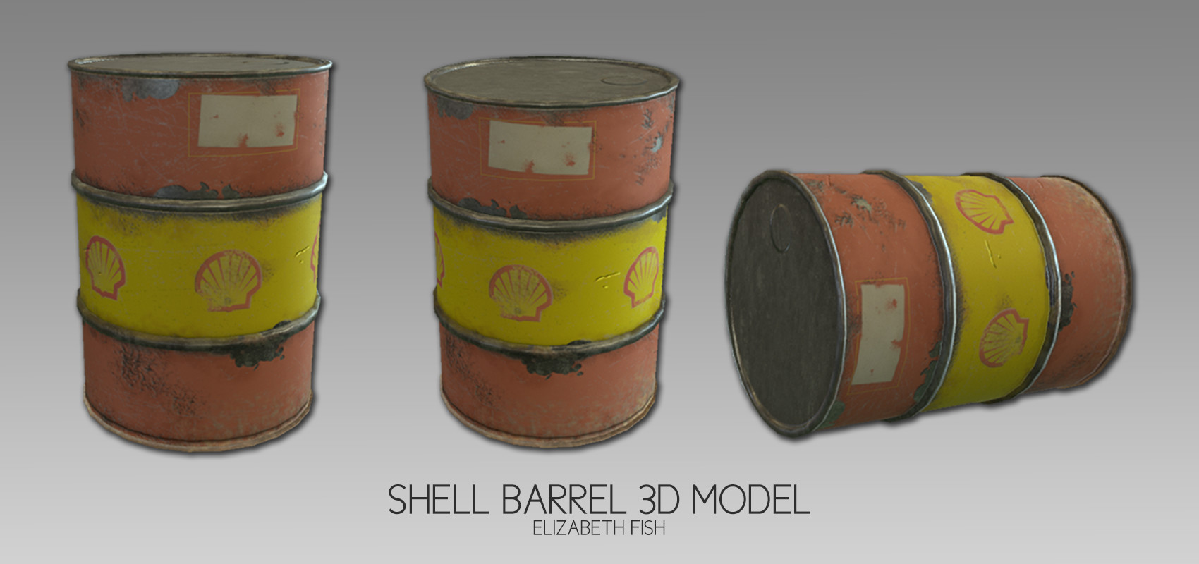 Shell Oil Barrel