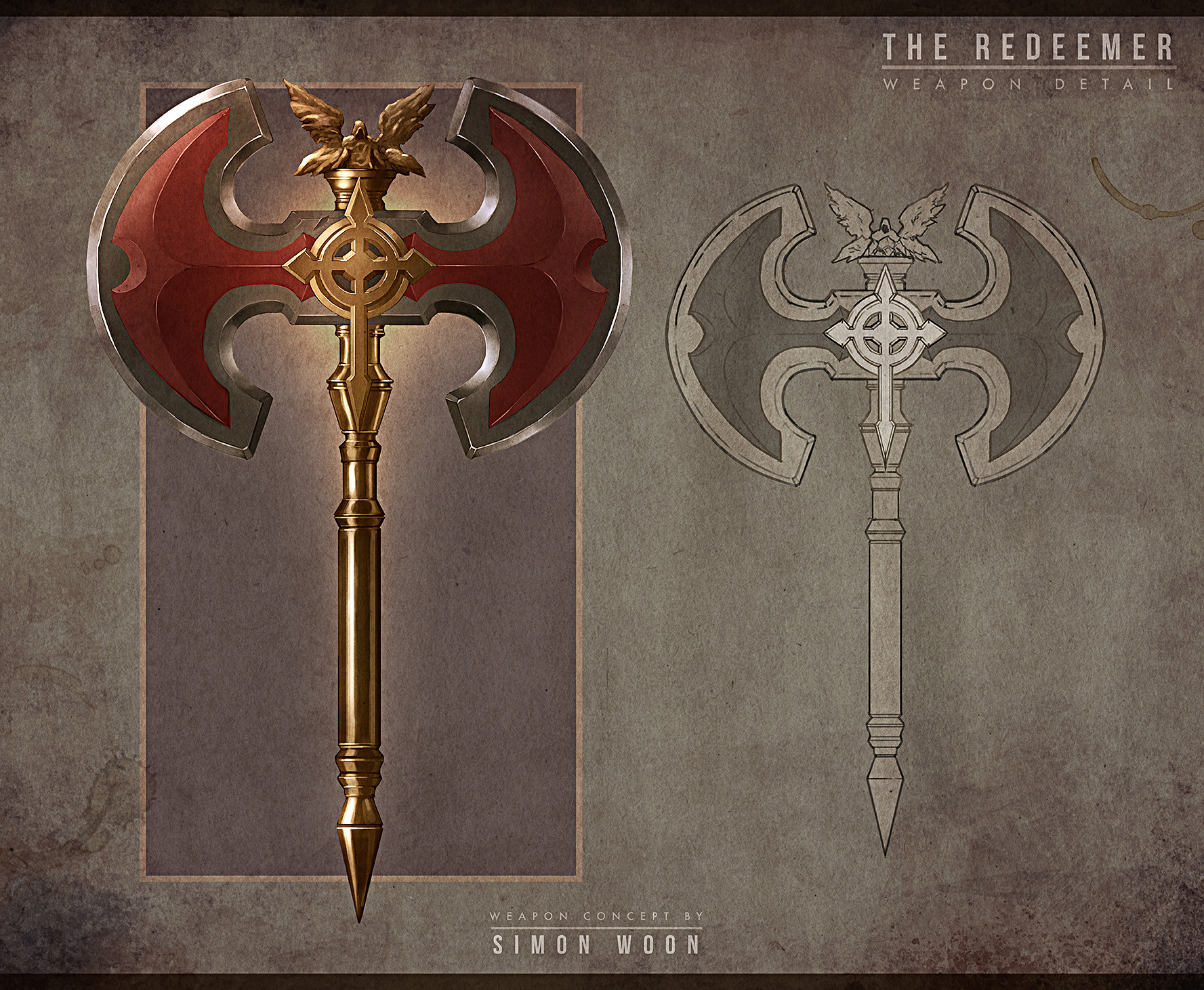 ArtStation - Golden Axe Re-imagined - The Redeemer (Legendary Axe)