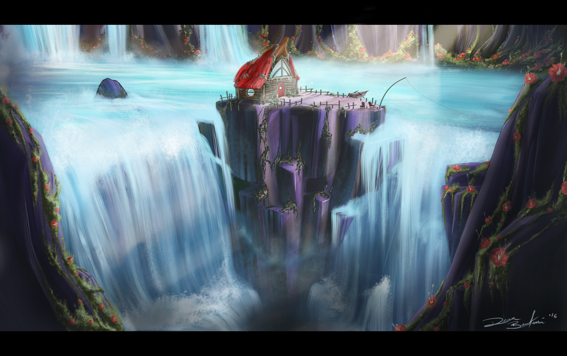 ArtStation - Waterfall House