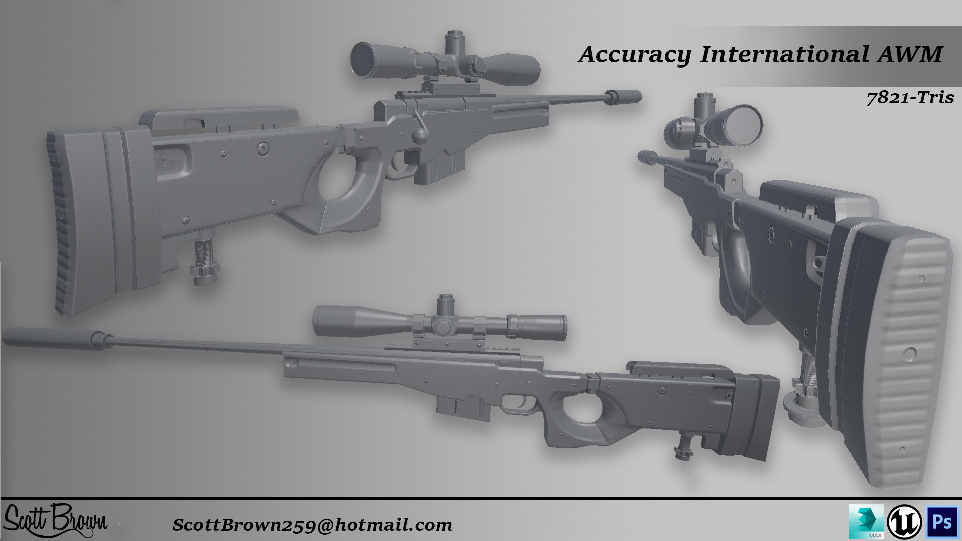 Scott Brown - Accuracy International AWM Sniper Rifle