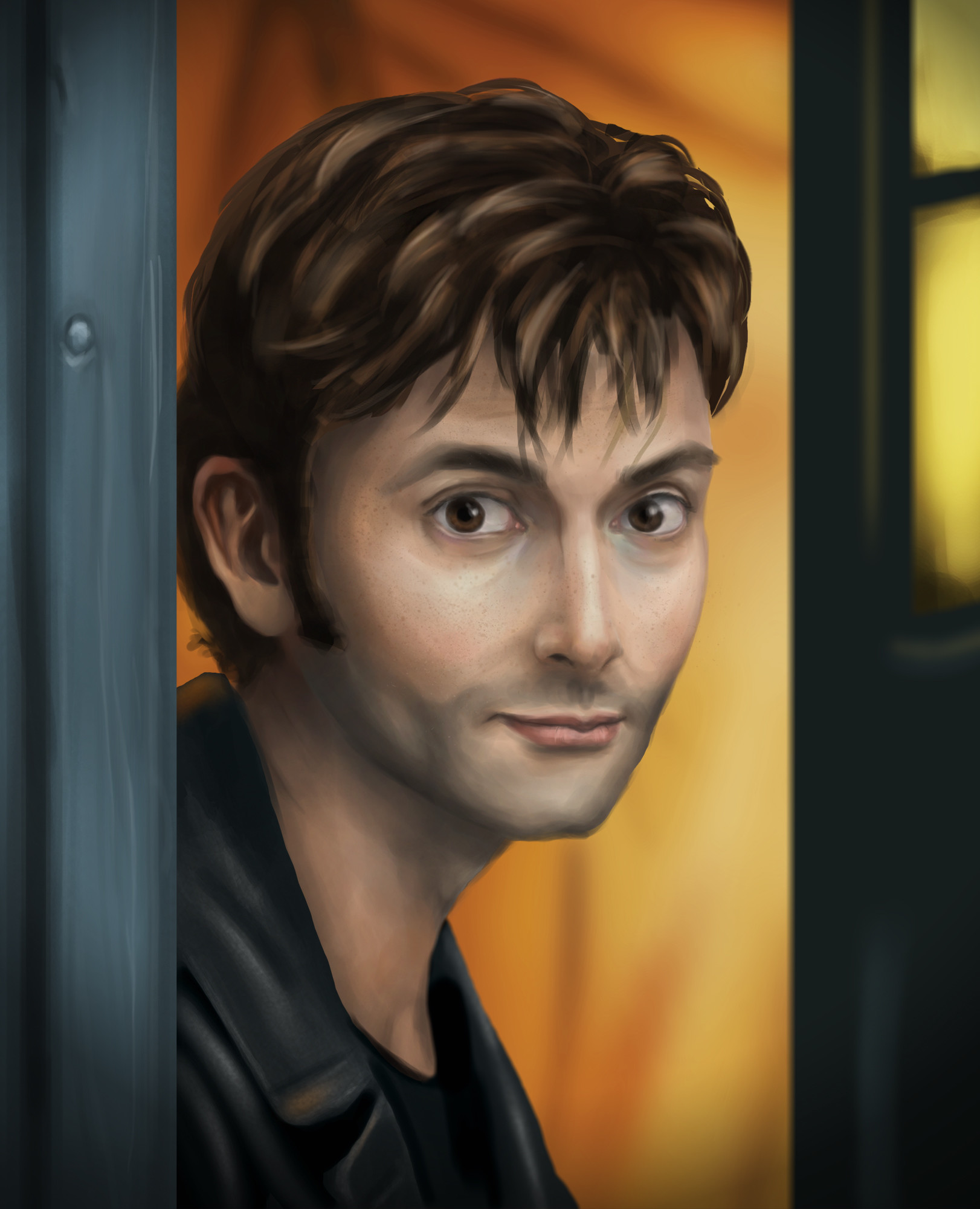 ArtStation - David Tennant portrait
