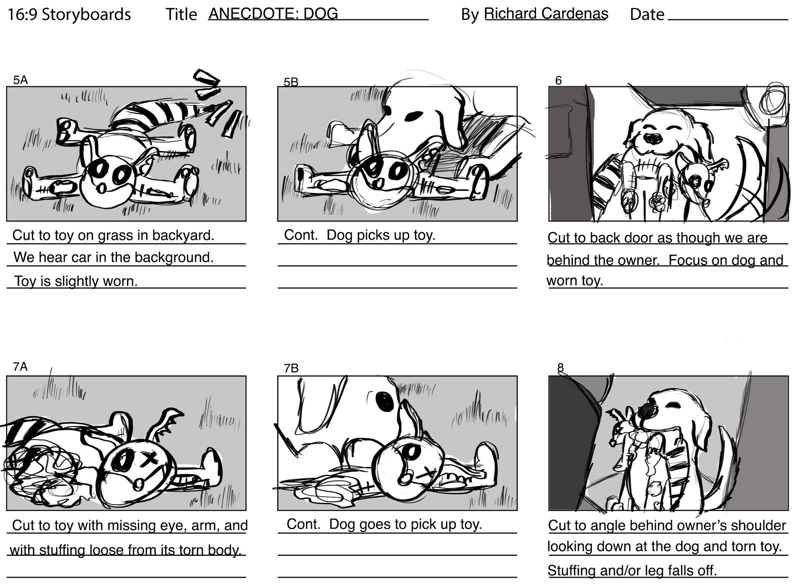 Richard Cardenas - Storyboard - Dog