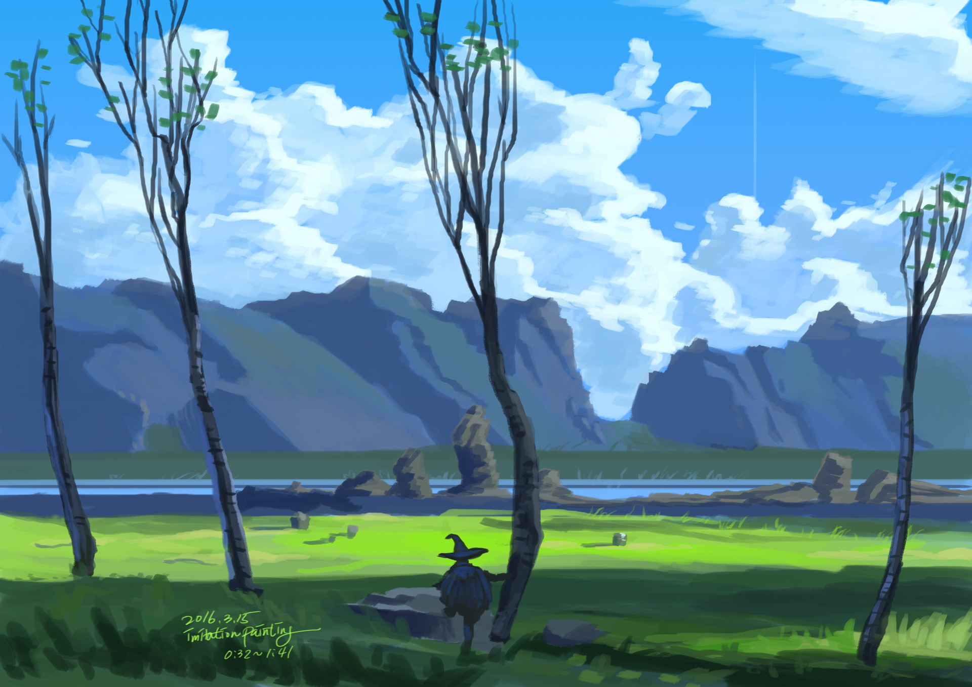 ArtStation - imitation painting Practice 5