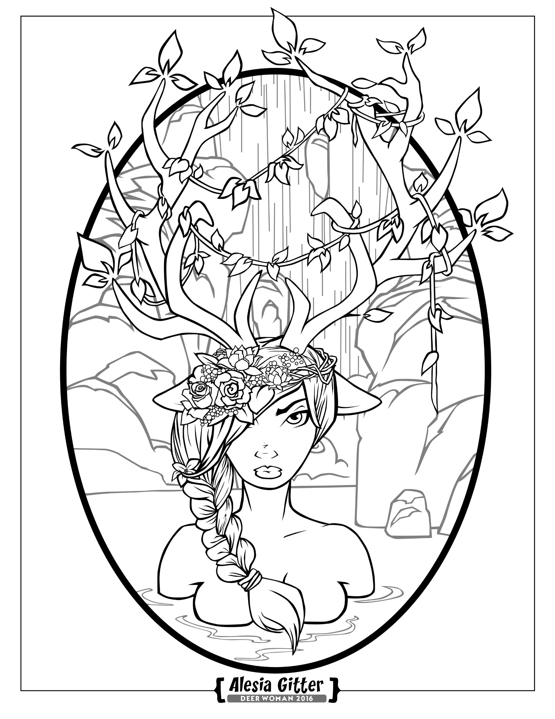 ArtStation - 2016: Deer Woman