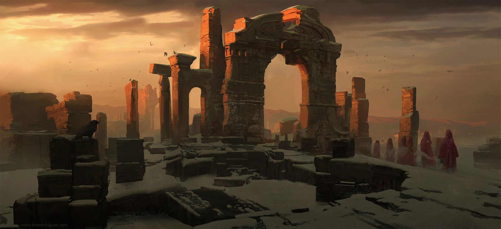 ArtStation - Red ruins