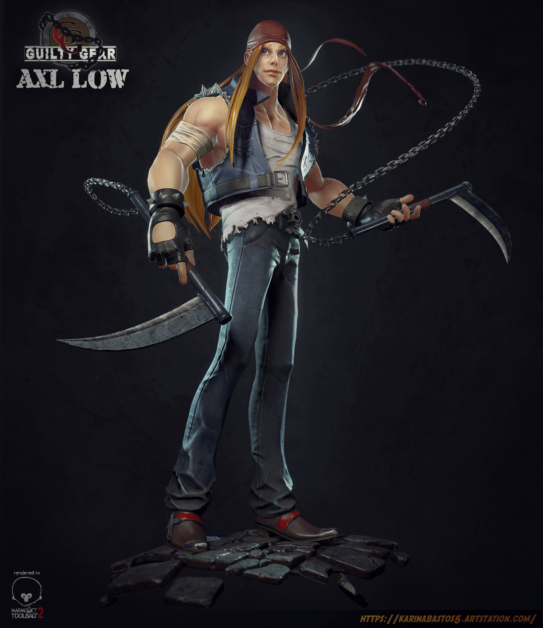 Karina Bastos - AXL LOW - GUILTY GEAR FANART