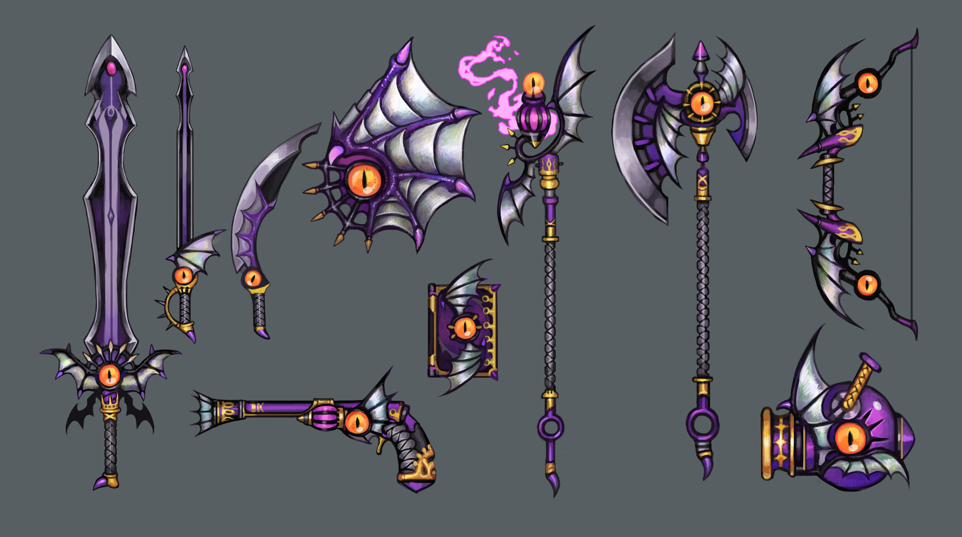 ArtStation - Weapons_'Evil eye'