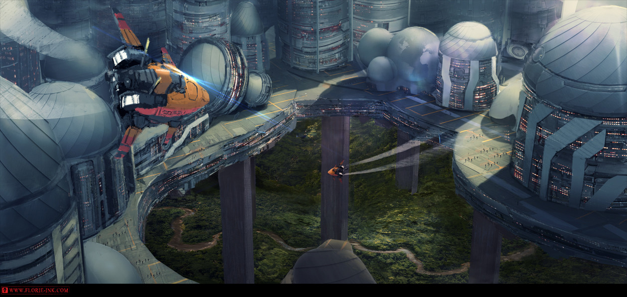 ArtStation - Aerial City