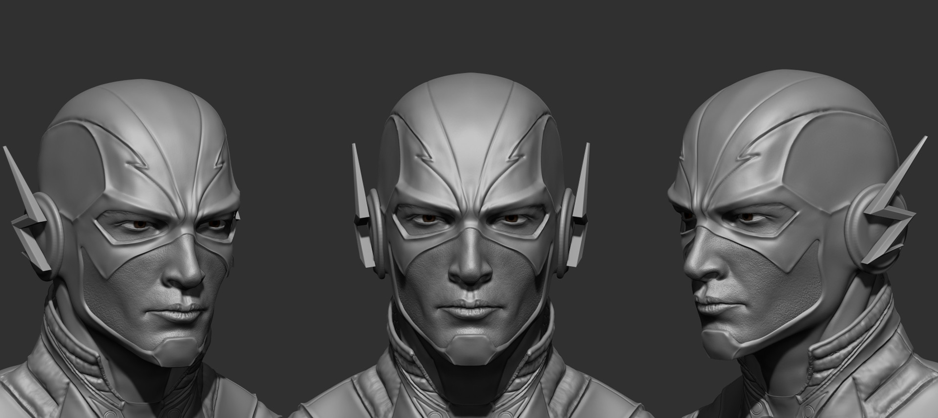 ArtStation - Flash_Head_WIP