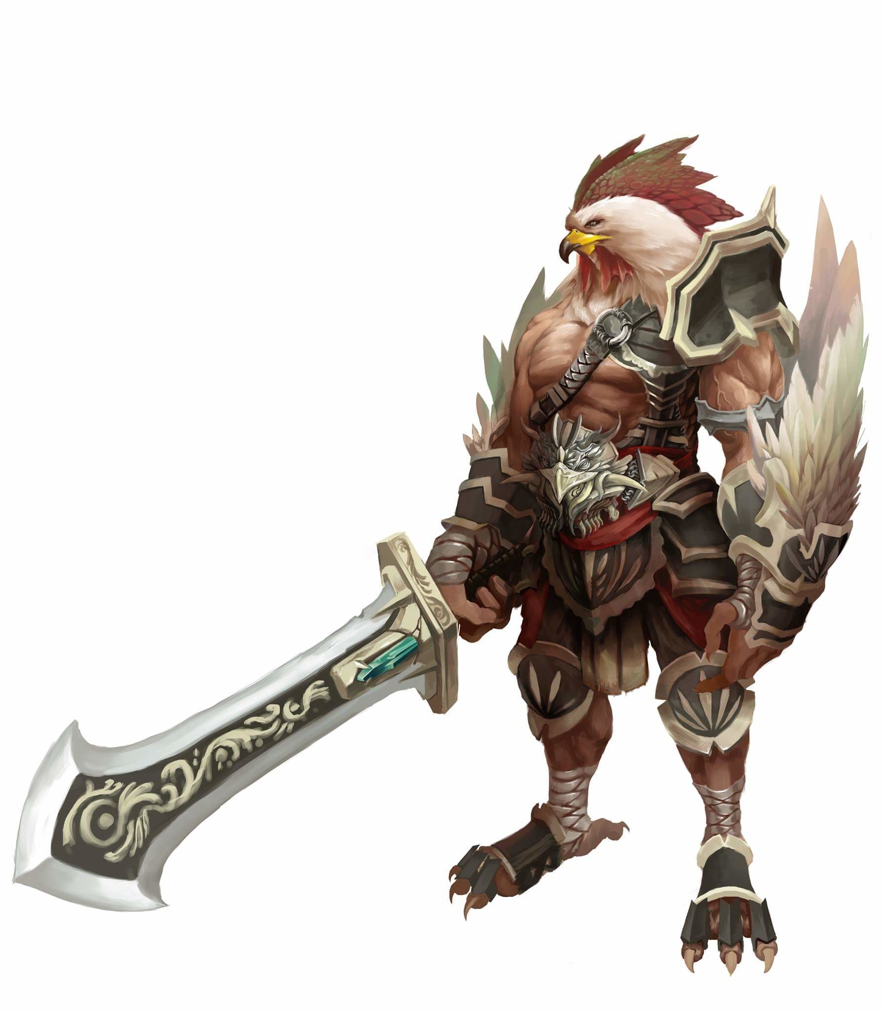 ArtStation - recon_ bird+human