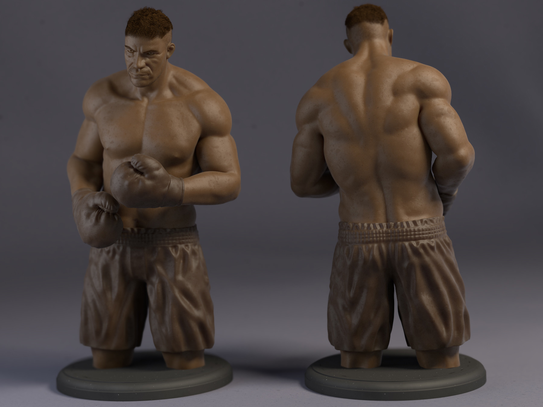 ArtStation - Boxer anatomy study