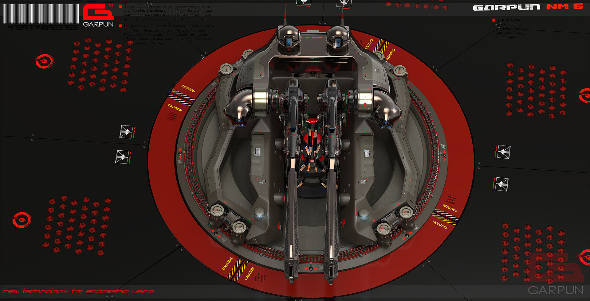 Oshanin Dmitriy - Concept Gun on magnetic levitation