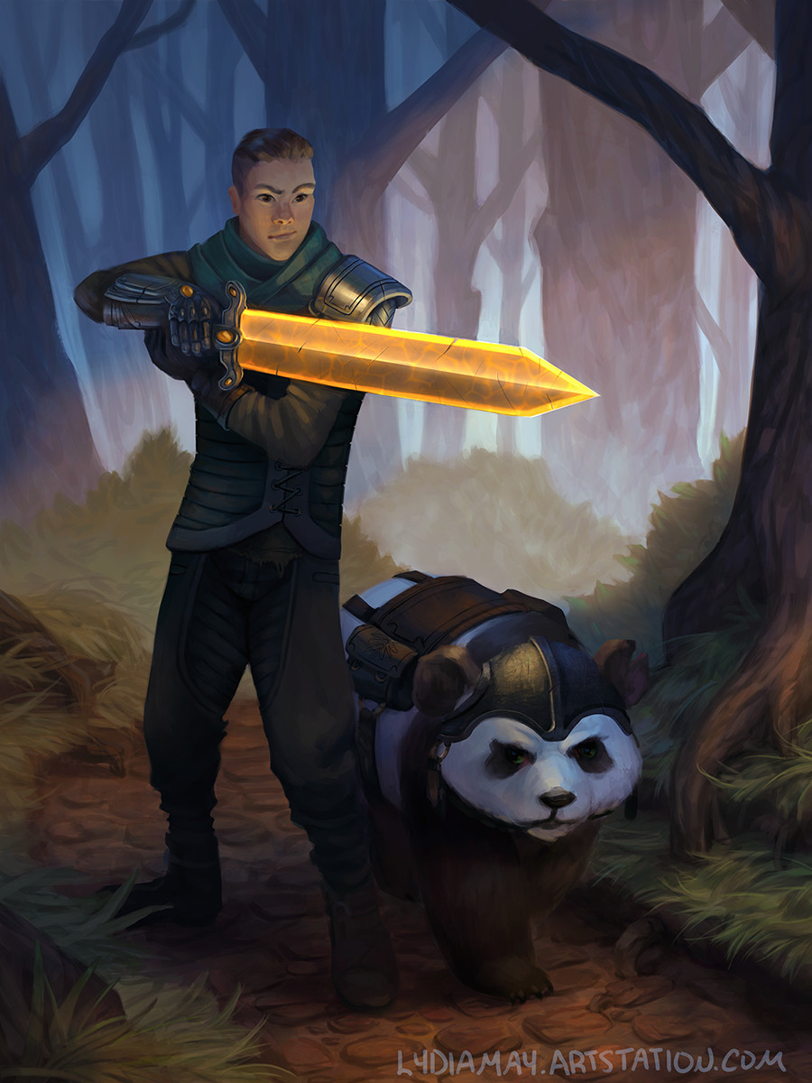 ArtStation - Sword: Aguy and A Panda
