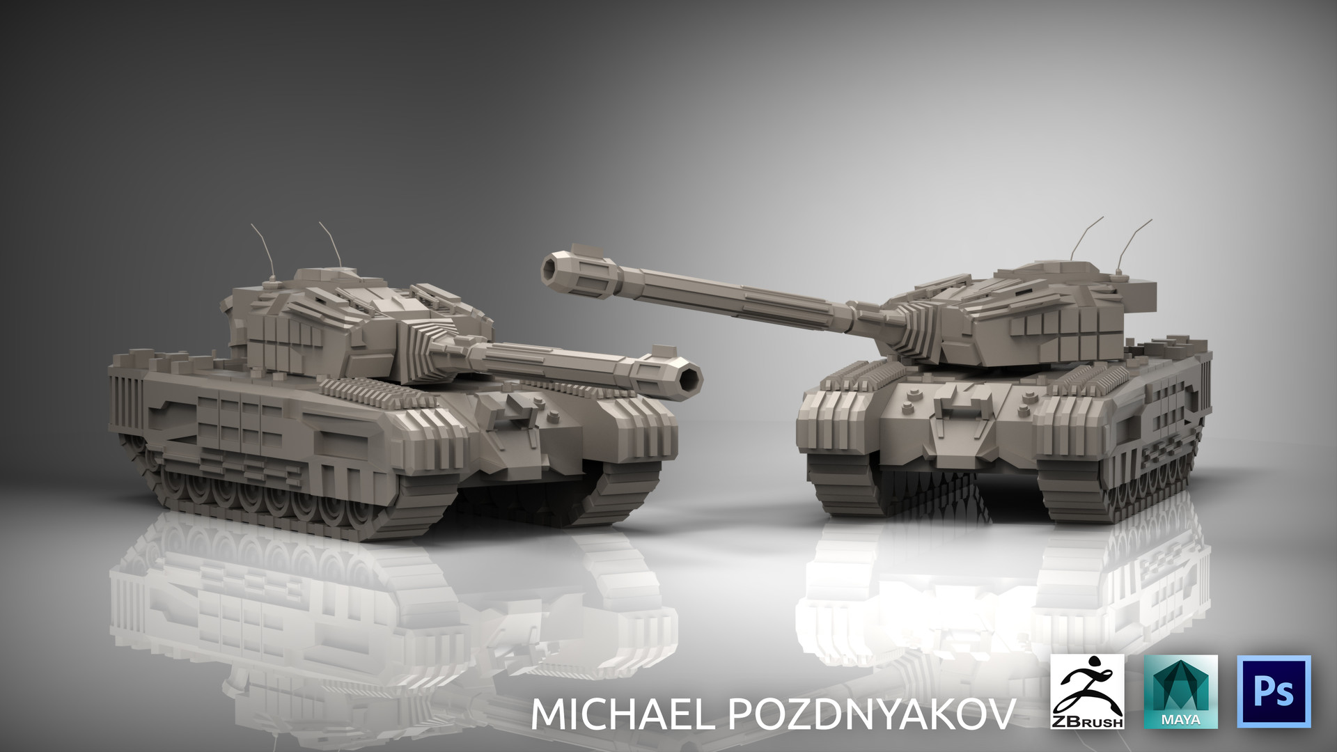 ArtStation - TANK low poly