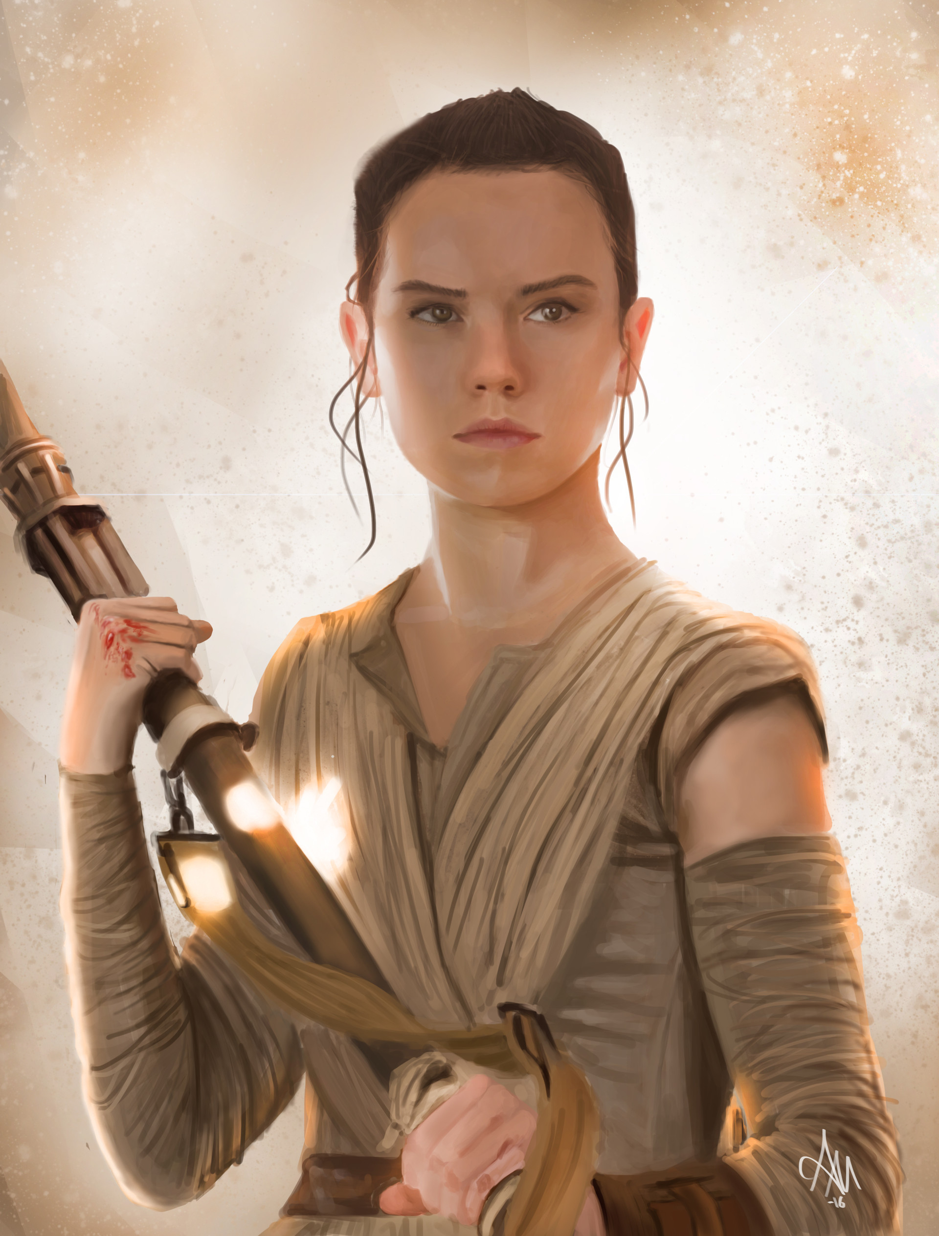 ArtStation - Rey from Star Wars episode VII - Daisy Ridley