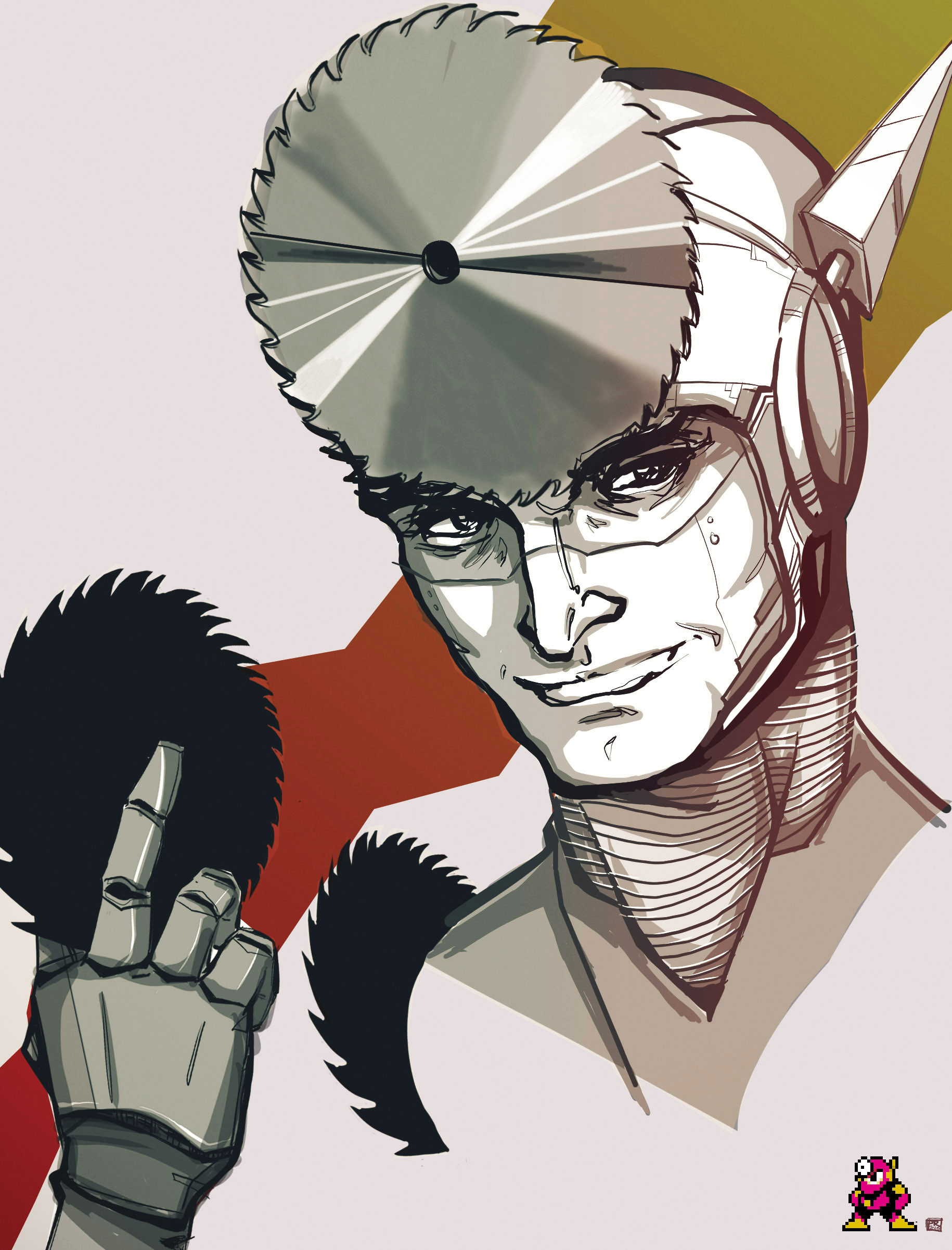 ArtStation - Metal Man Portrait