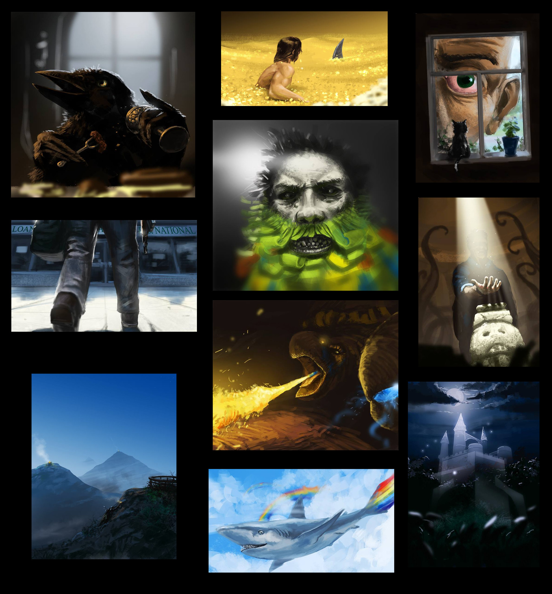 ArtStation - 30-40 min speedpaints dump.