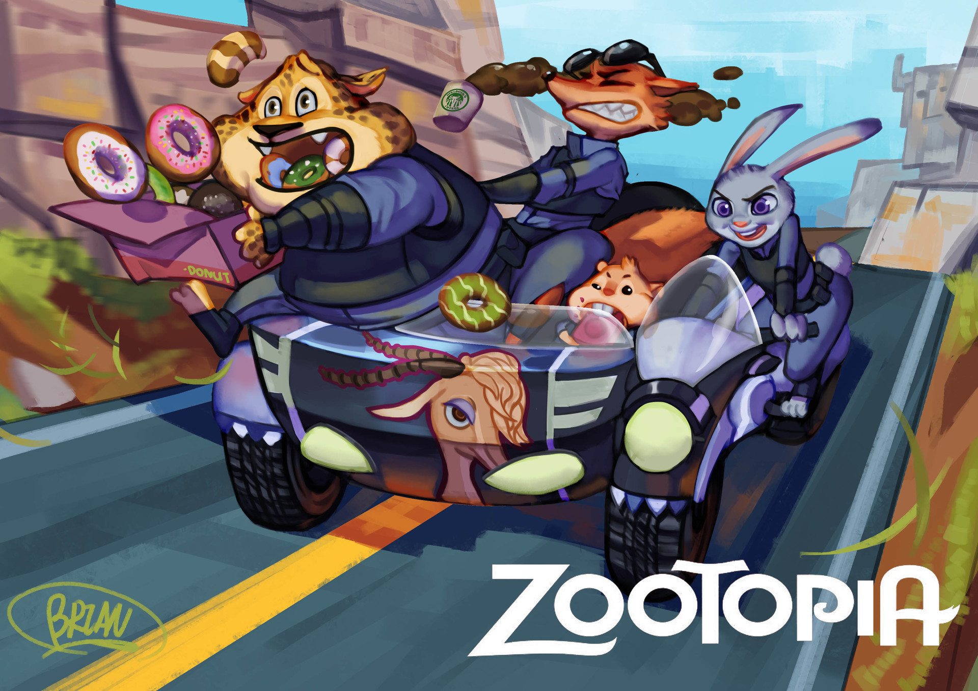 ArtStation - zootopia（fan art）