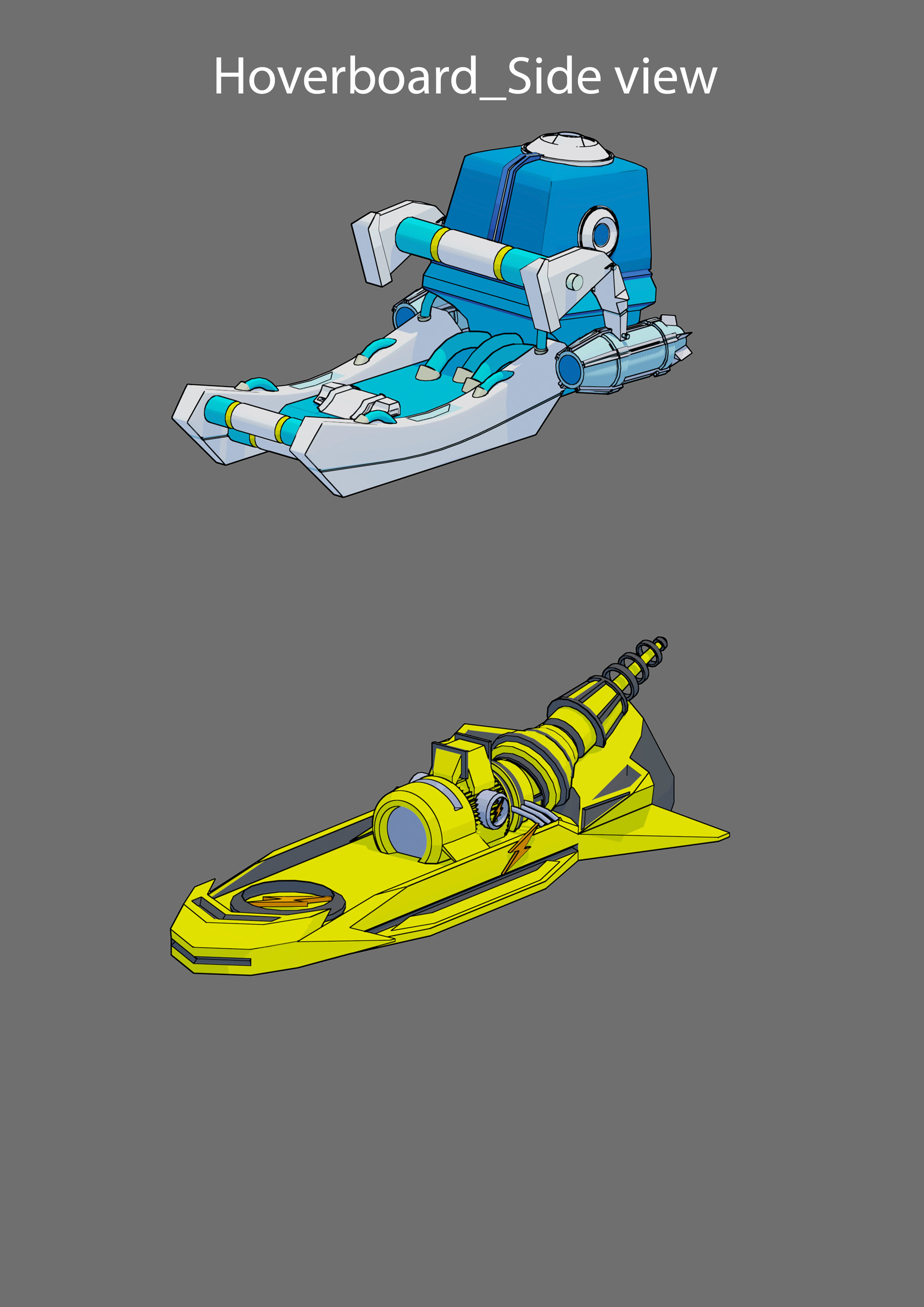 ArtStation - Hoverboard_Side_view