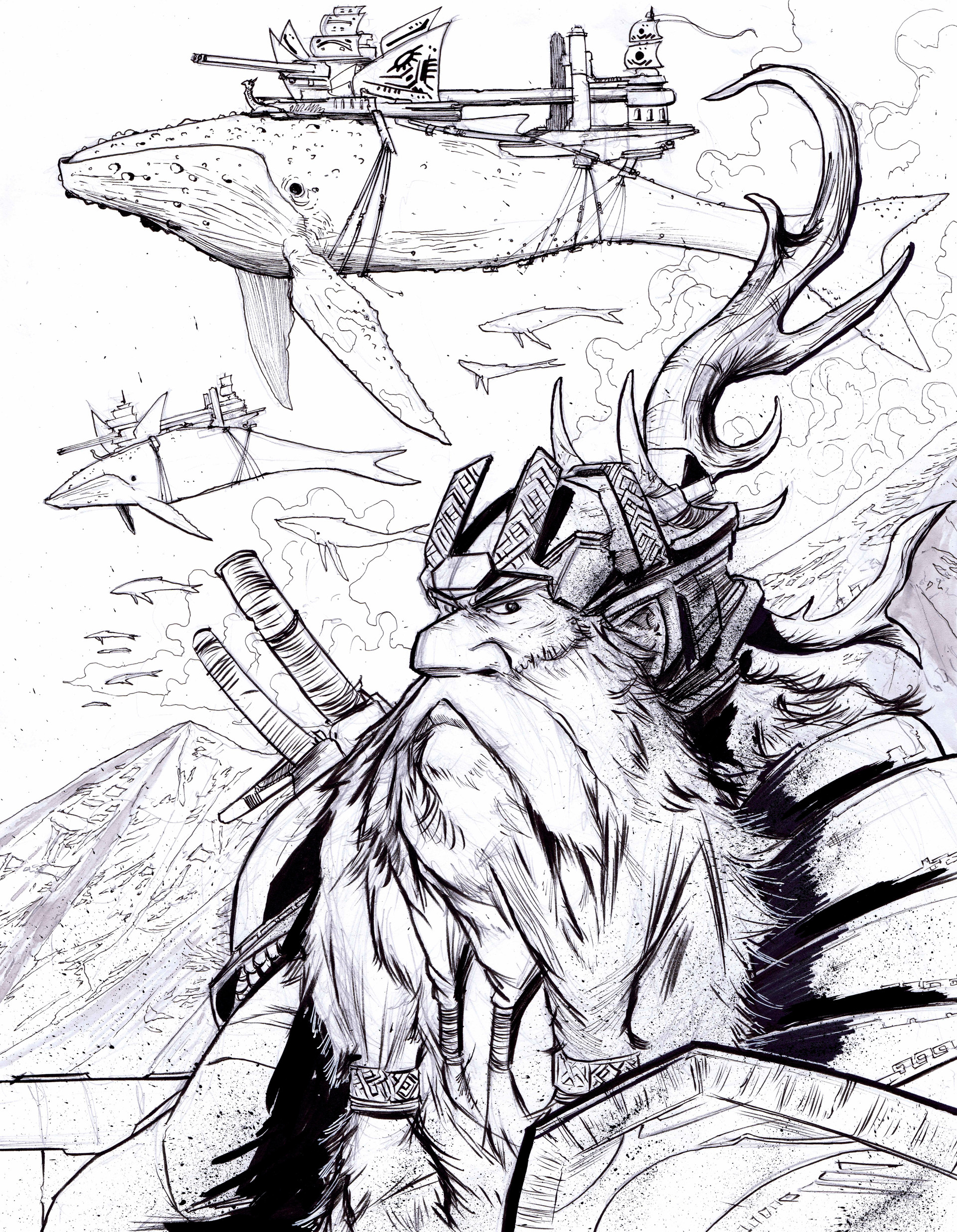 ArtStation - Dwarven Sky Pirate