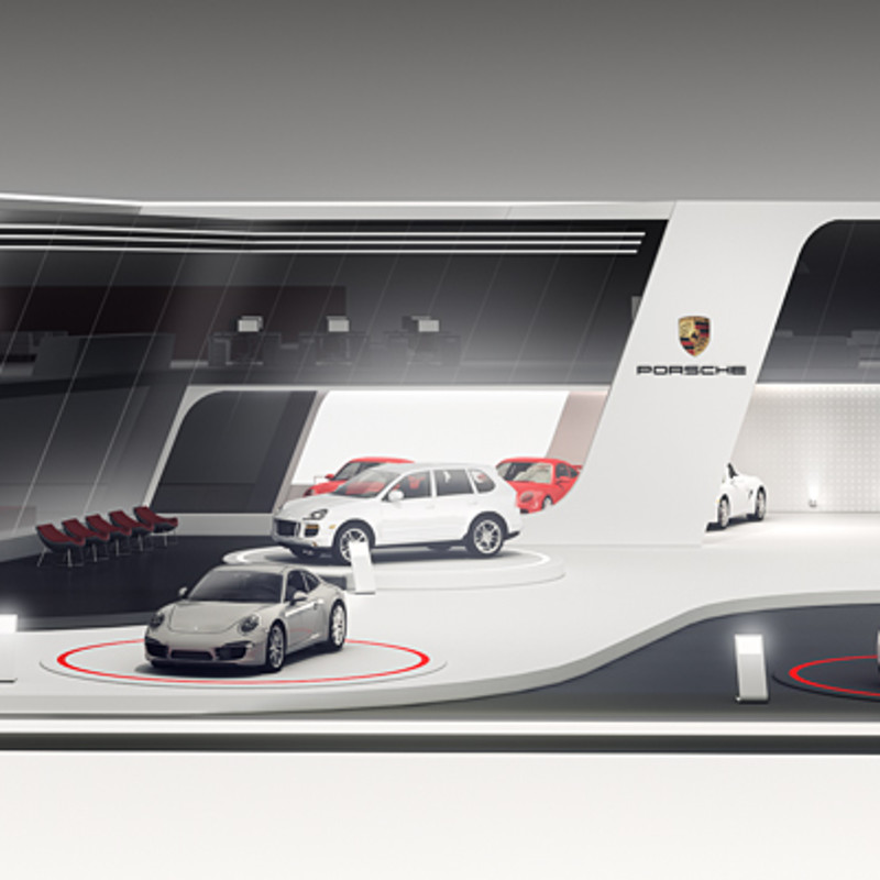ArtStation - Porsche stand concept for Geneva motor show 2017, Encho Enchev