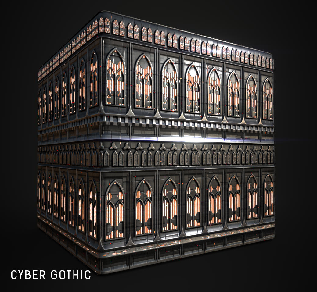 ArtStation - Substance - Cyber Gothic