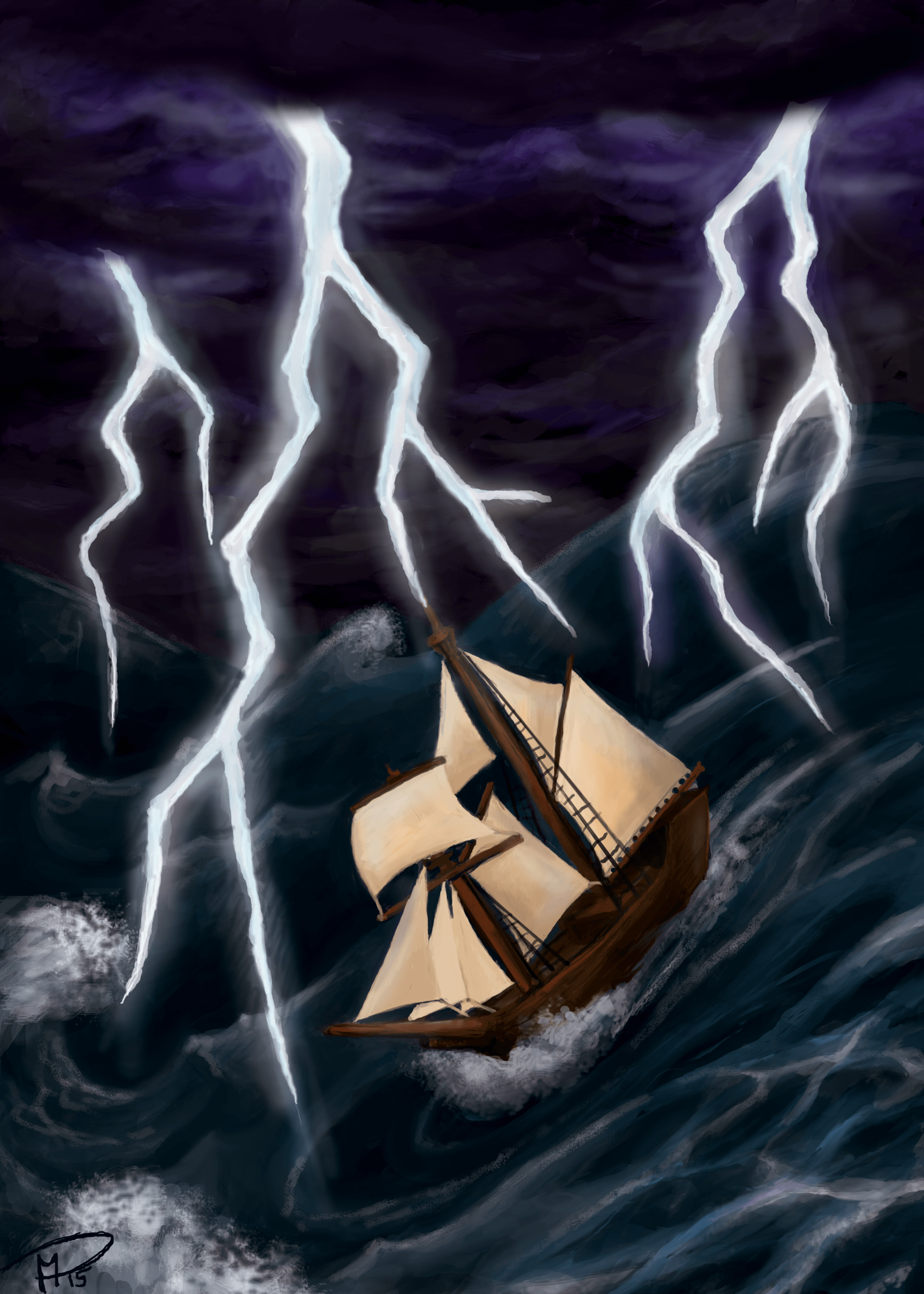 ArtStation - Electrical Storm (Winds of Fortune)