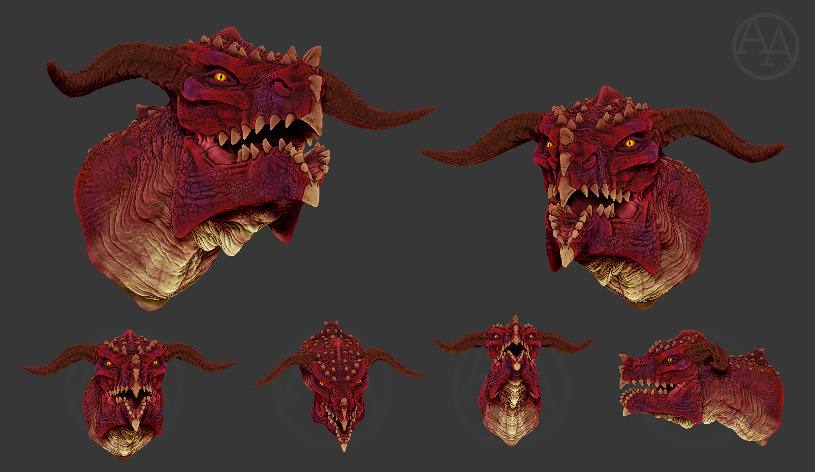 ArtStation - Dragon Head