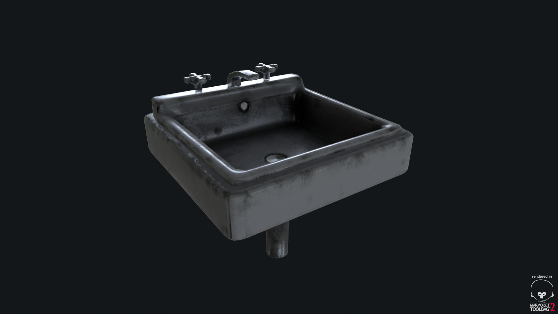 ArtStation - Restroom Sink