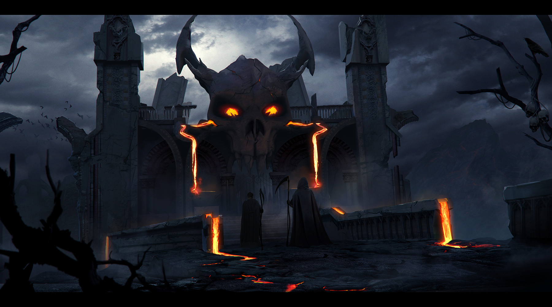 ArtStation - Skulls temple