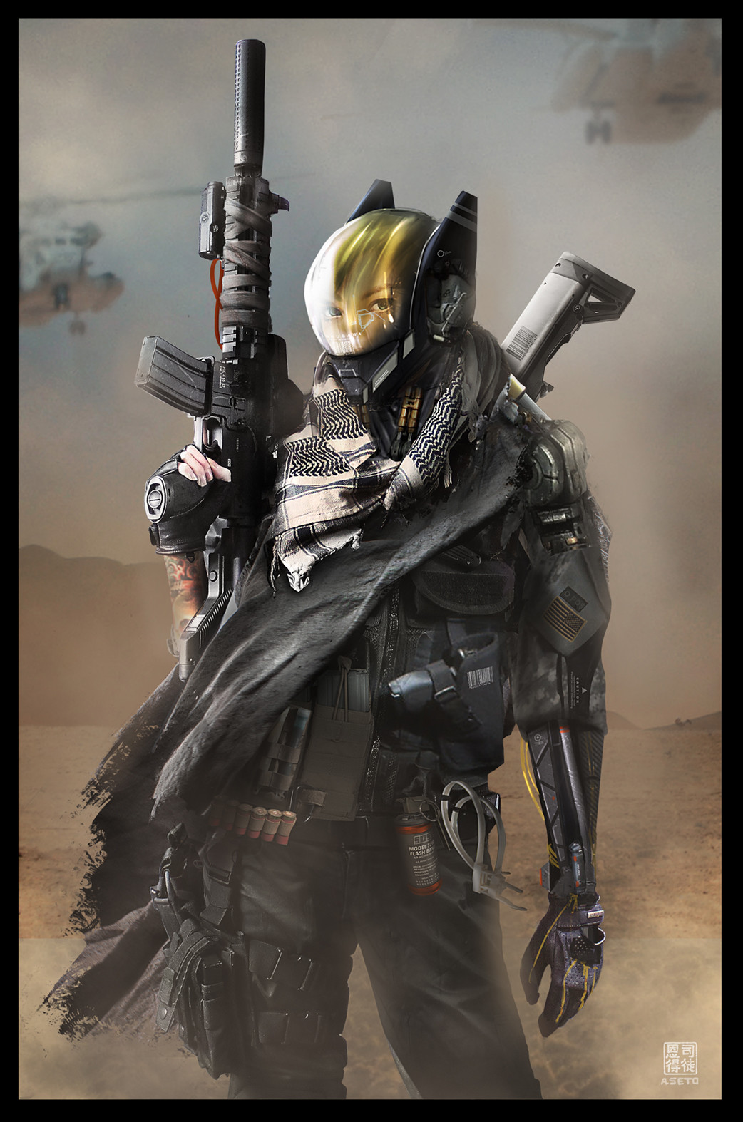 ArtStation - Desert Mech Suit , Andrew Seto