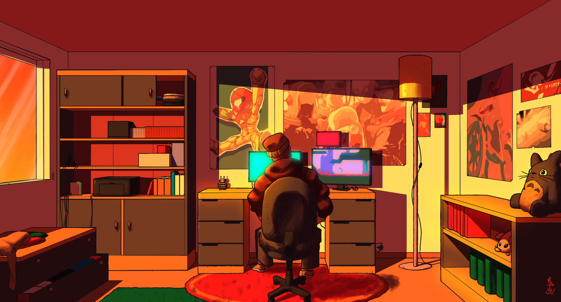 ArtStation - Some dude at his desk