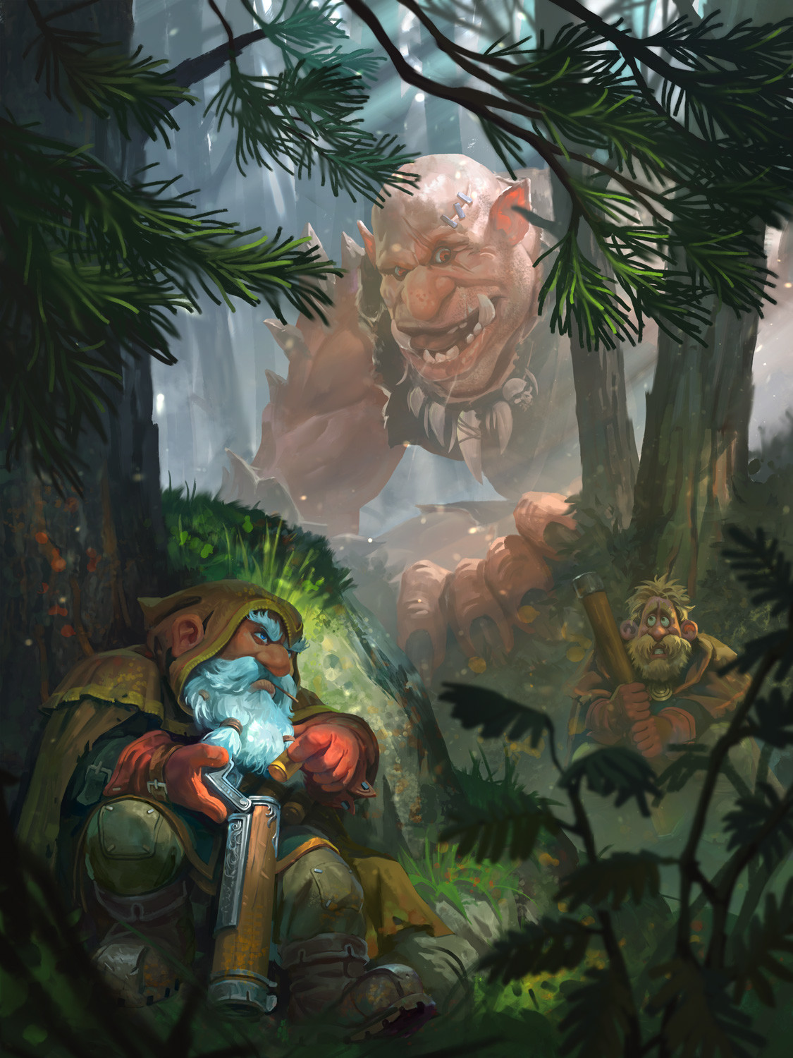 ArtStation - an unexpected meeting in the forest