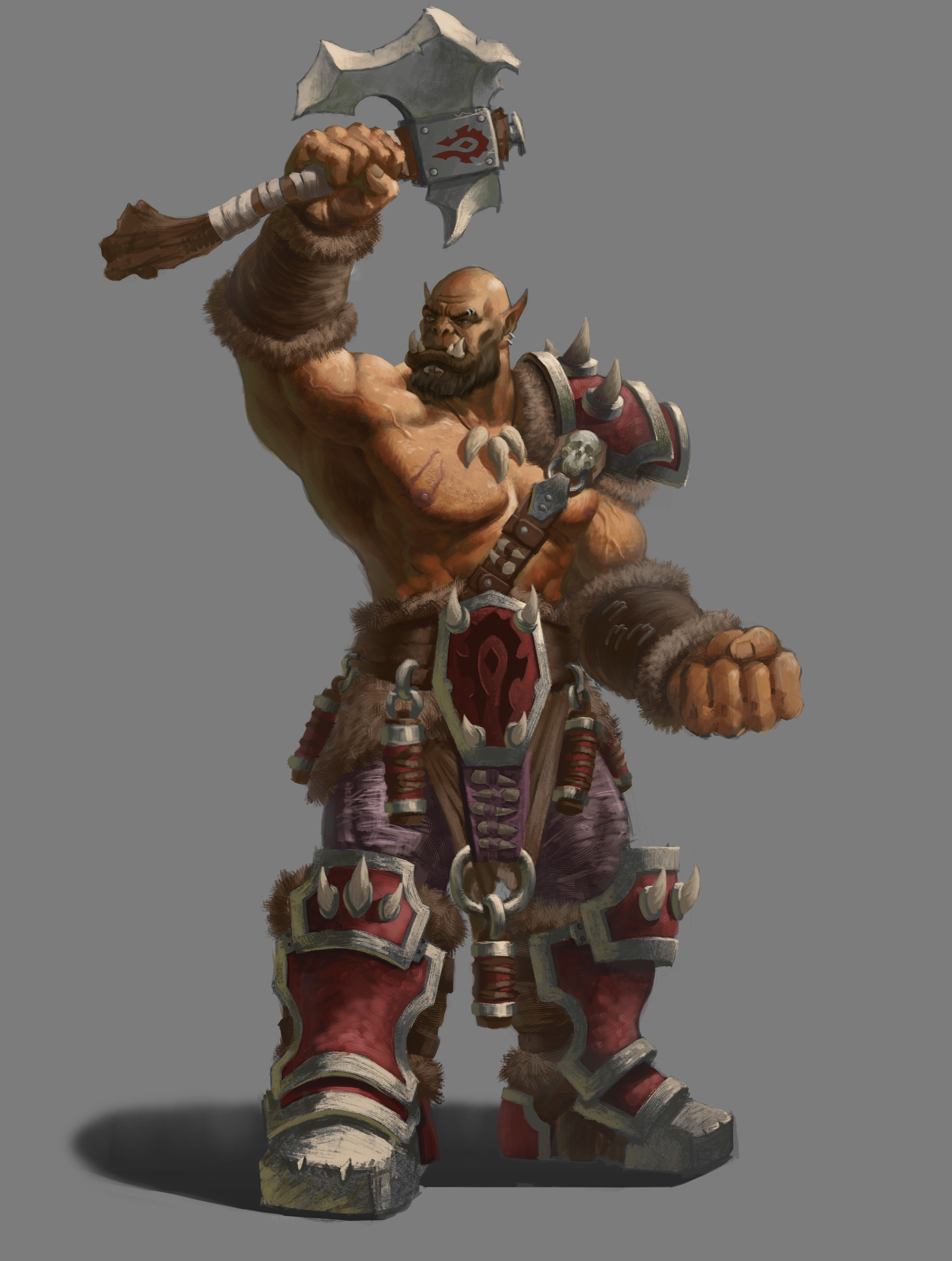 ArtStation - Orc man warrior