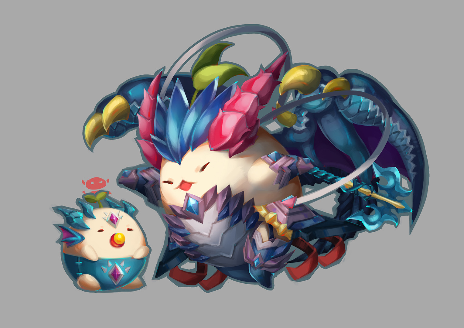 ArtStation - Endless Blue Dragon Caller-Mandora