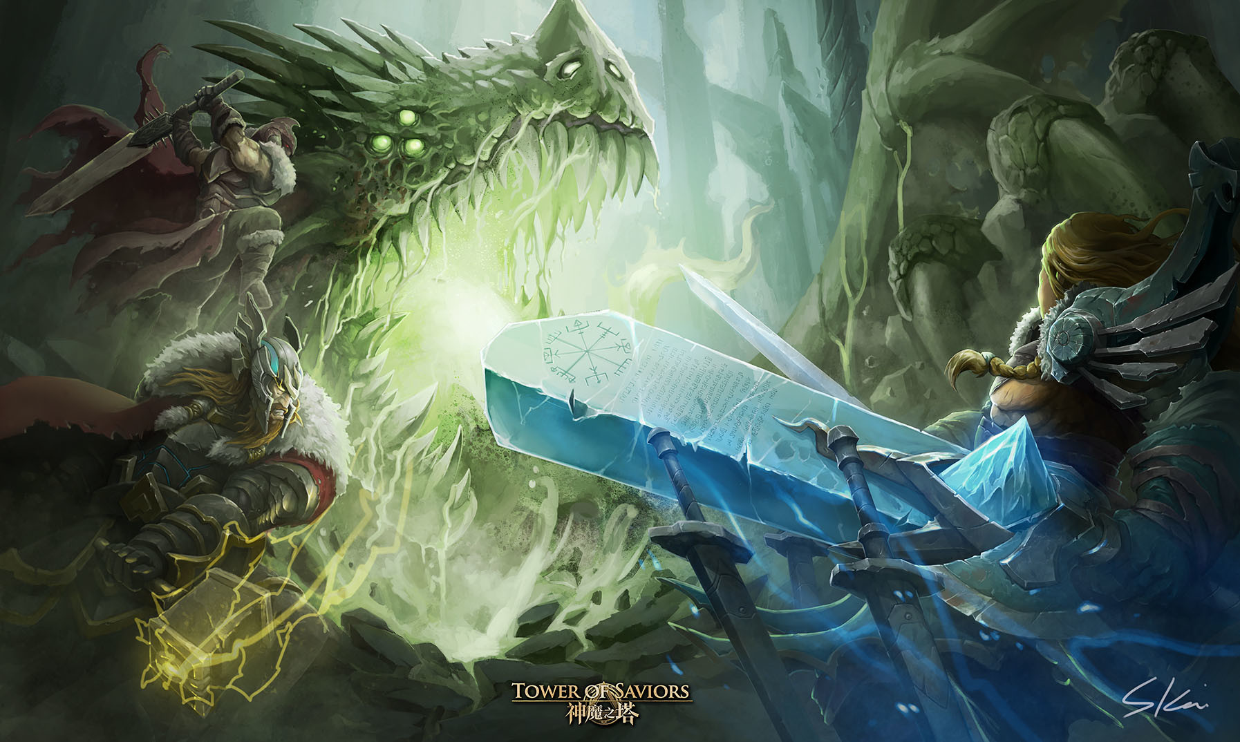 ArtStation - Tower of saviors - Poison Dragon