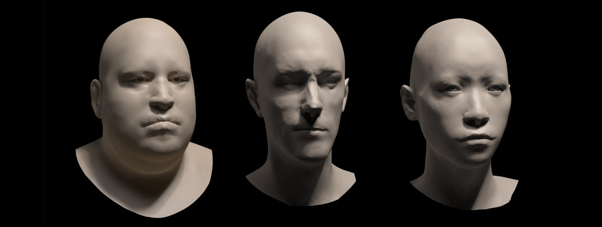 ArtStation - 3d Face sculpts.