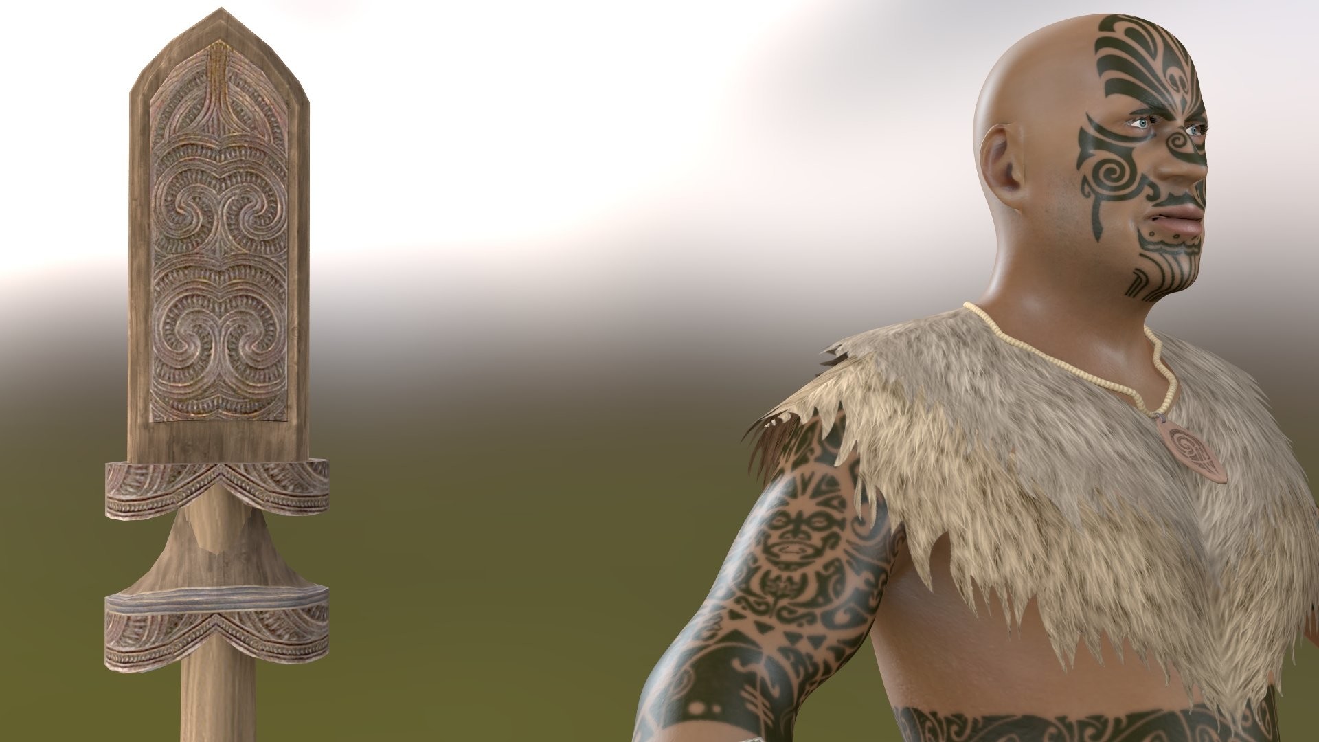 ArtStation - Maori_Warrior