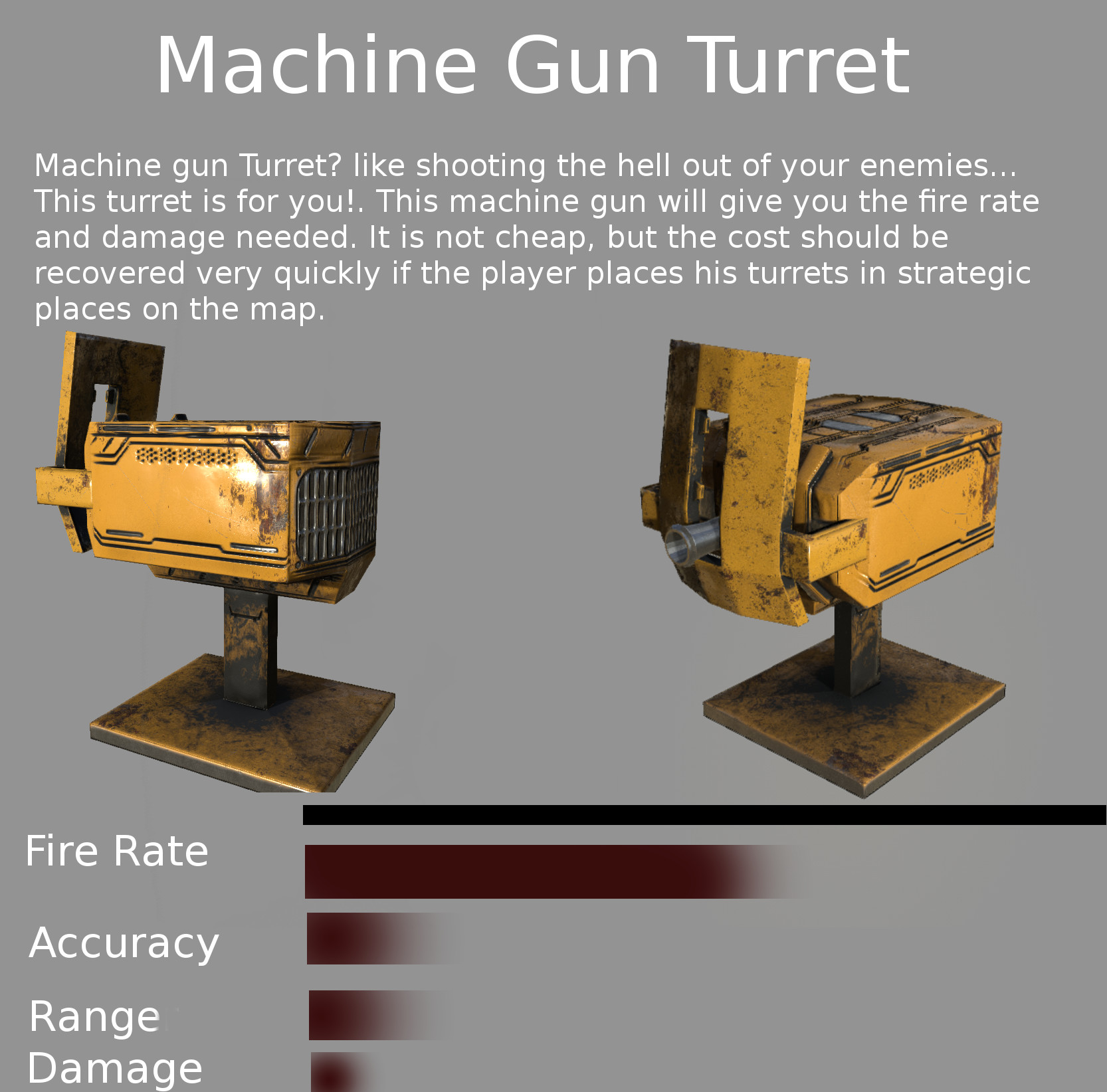 ArtStation - Machine Gun Turret