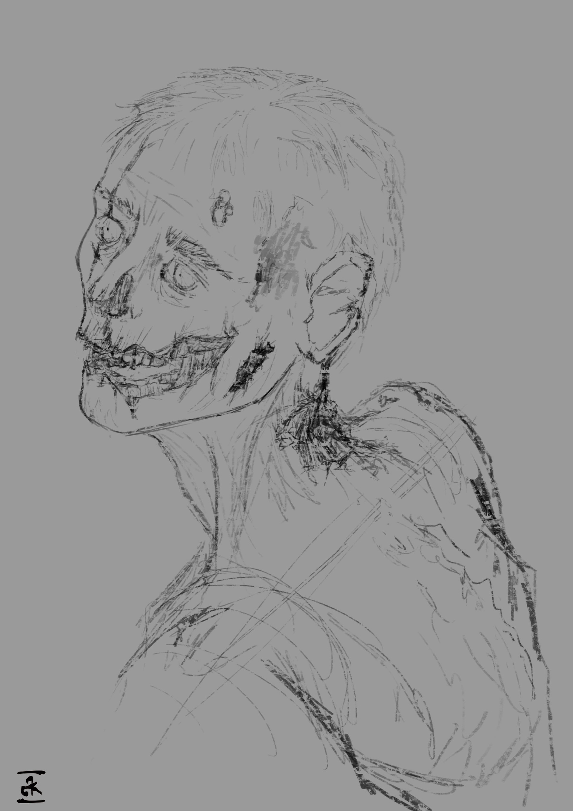 ArtStation - Zombie Sketch
